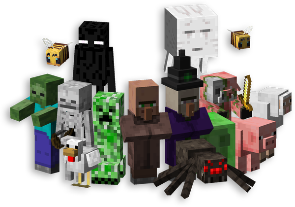 The Scariest mobs in Minecraft