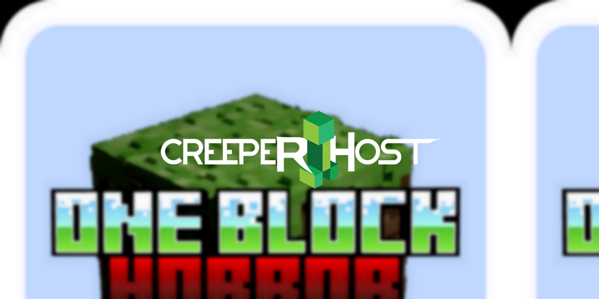 Modded Minecraft | Modpack | One Block Horror Hosting Services